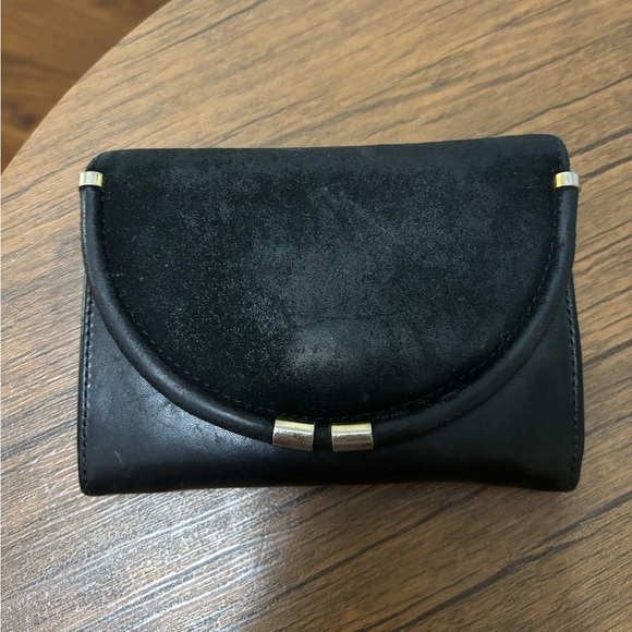 Sezane | Bags | Sezane Leather And Suede Wallet With Minimalist Design ...